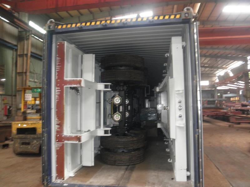 8 Units 40ft Flatbed Container Hauling Trailer Deliveried Mozambique ...