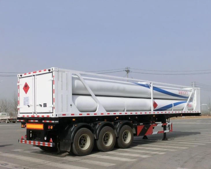 China High Quality 40 Feet Container CNG Tank Trailer Manufacturers ...