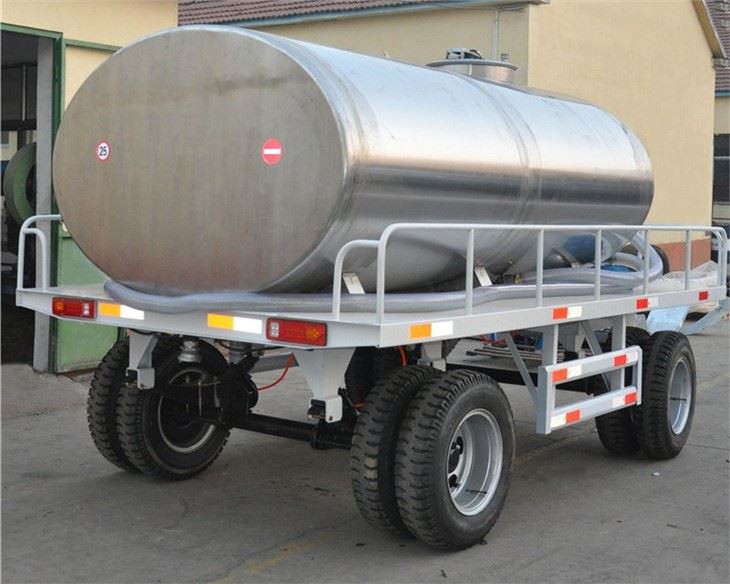 China High Quality Stainless Steel Tank Trailer 5000L Double Axle ...