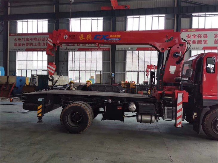 China High Quality 6Ton Lorry Loader Telescopic Crane Manufacturers ...