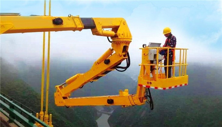China High Quality 18m Bucket Type Bridge Inspection Unit Manufacturers ...