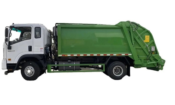 China High Quality 4x2 6 CBM Rear Loader Compactor Garbage Truck ...