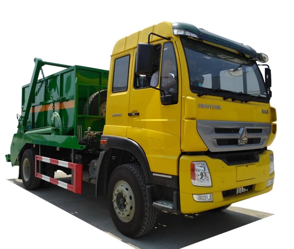 China High Quality HOWO 10 CBM Skip Bin Lifter Manufacturers, Suppliers ...