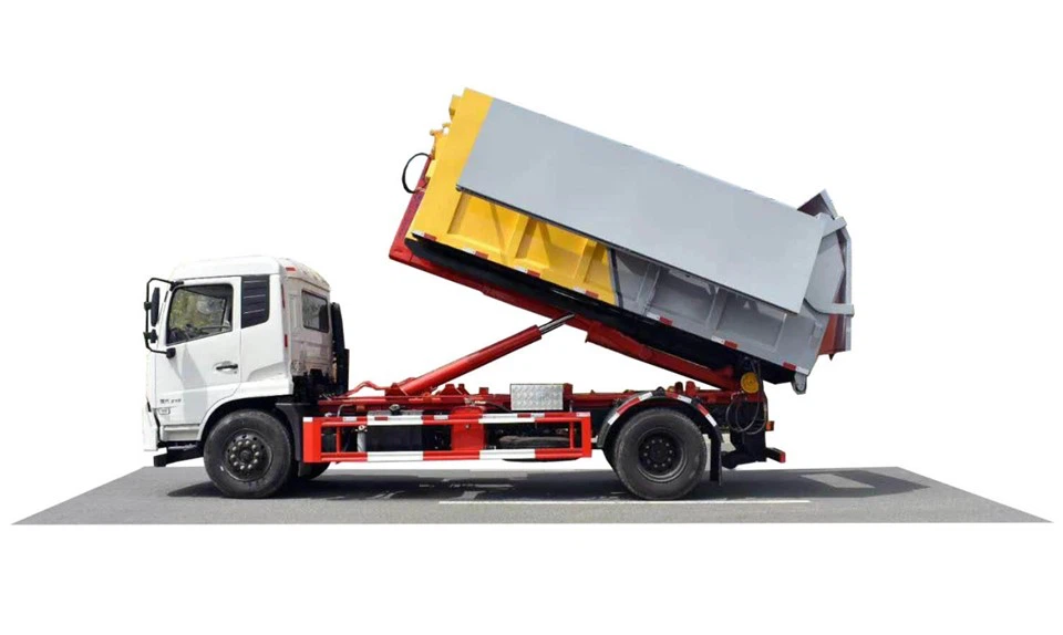 China High Quality ISUZU 8 Tons Hook Loader Garbage Truck Manufacturers ...