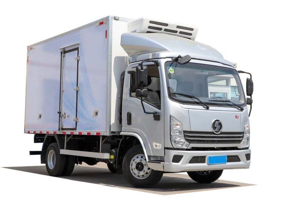China High Quality SHACMAN Insulated Reefer Van With Barn Doors ...