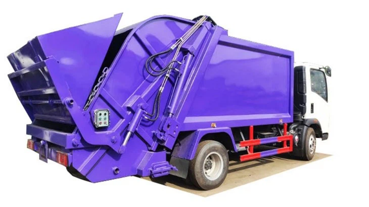 Purple Garbage Truck