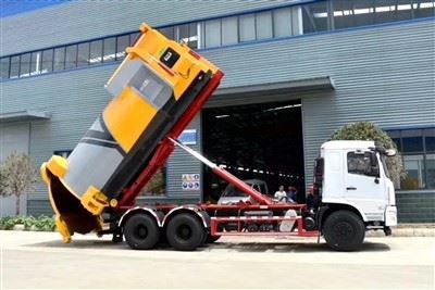 China High Quality 18CBM Roll Off Container Garbage Truck Manufacturers ...