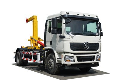 China High Quality SHACMAN 10 Tons Hook Loader Lorry Garbage Truck ...
