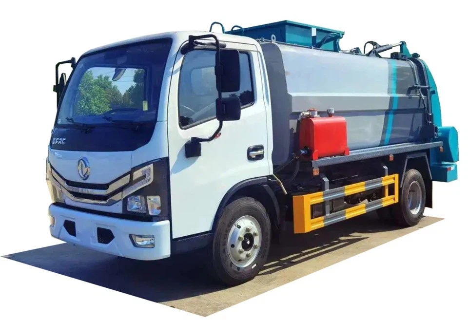 China High Quality 6 Wheelers Side Loader Garbage Truck Manufacturers ...