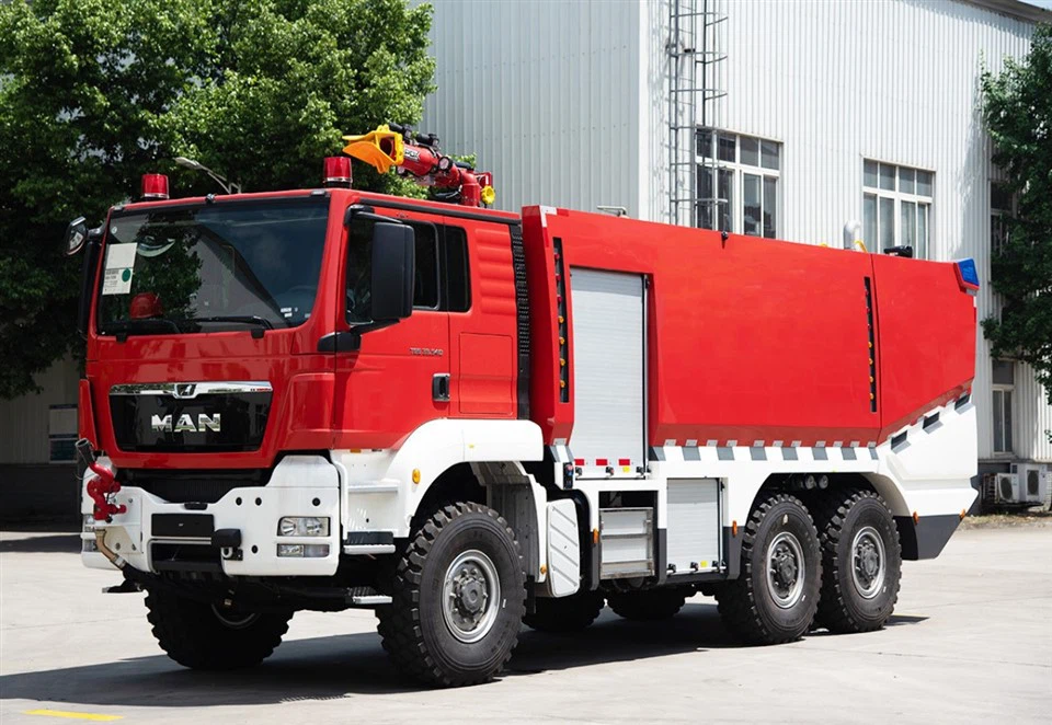 China High Quality 6WD 11000 Liters MAN ARFF Fire Truck Manufacturers ...