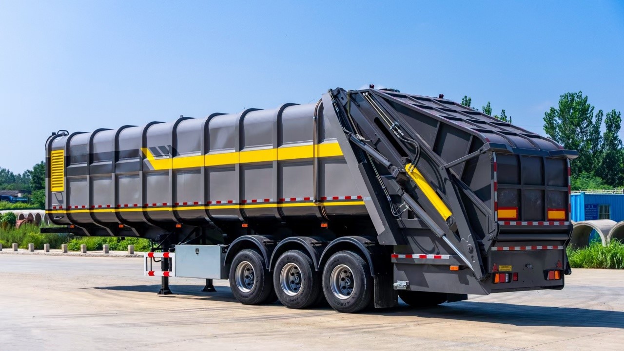China High Quality 50 CBM Garbage Compactor Trailer Manufacturers ...