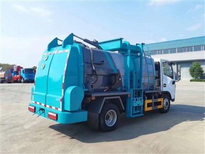 China High Quality 6 Wheelers Side Loader Garbage Truck Manufacturers ...